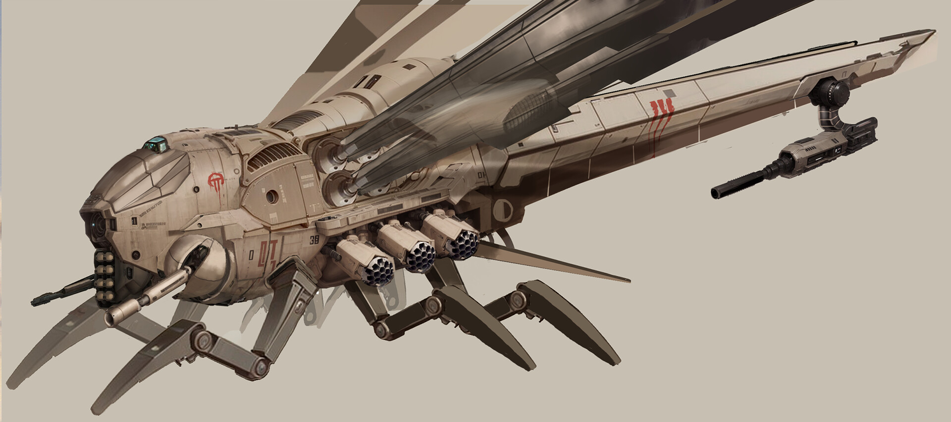 Jean Paul fiction - Sardaukar Ornithopter fanart