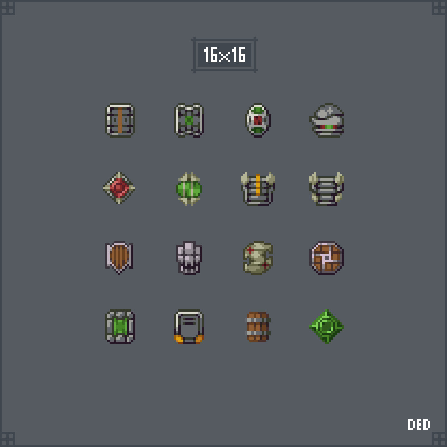 ArtStation - Pixel shield 16x16