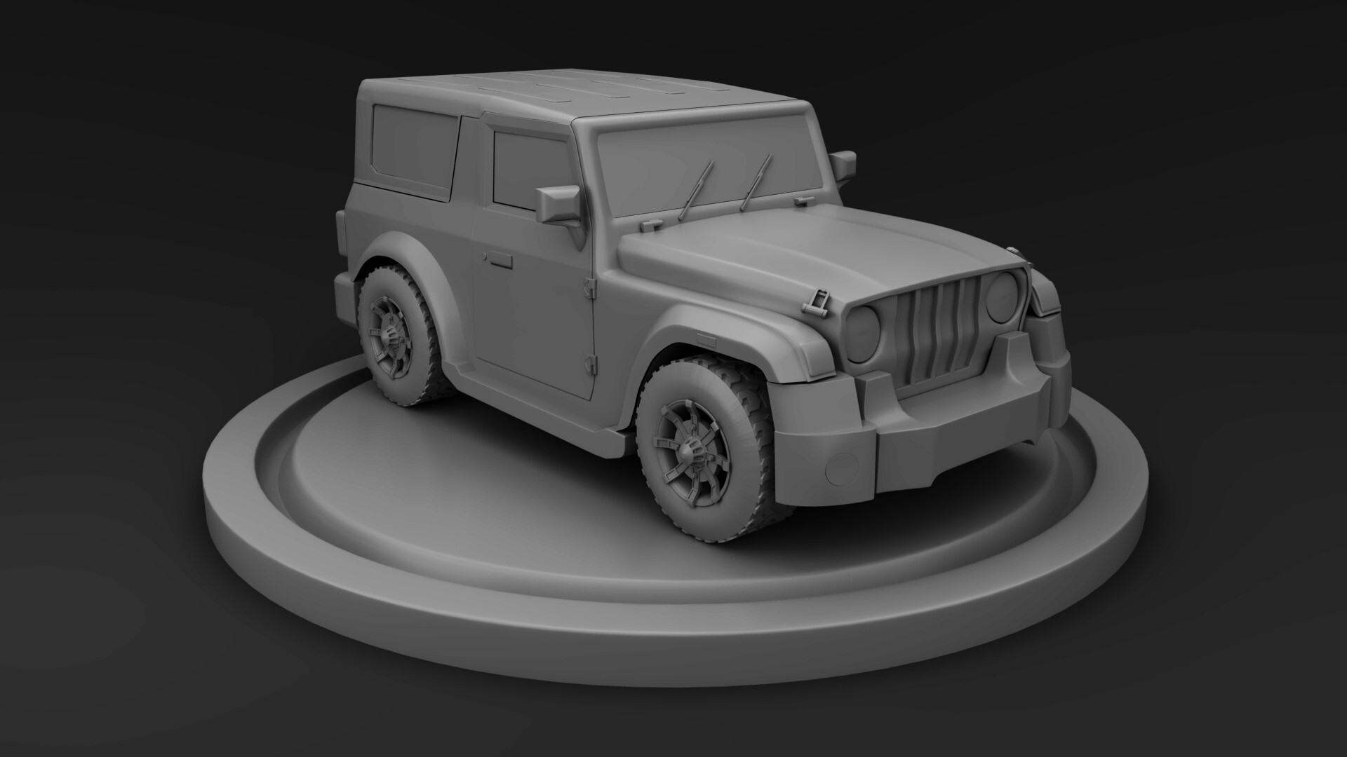 ArtStation - Mahindra Thar