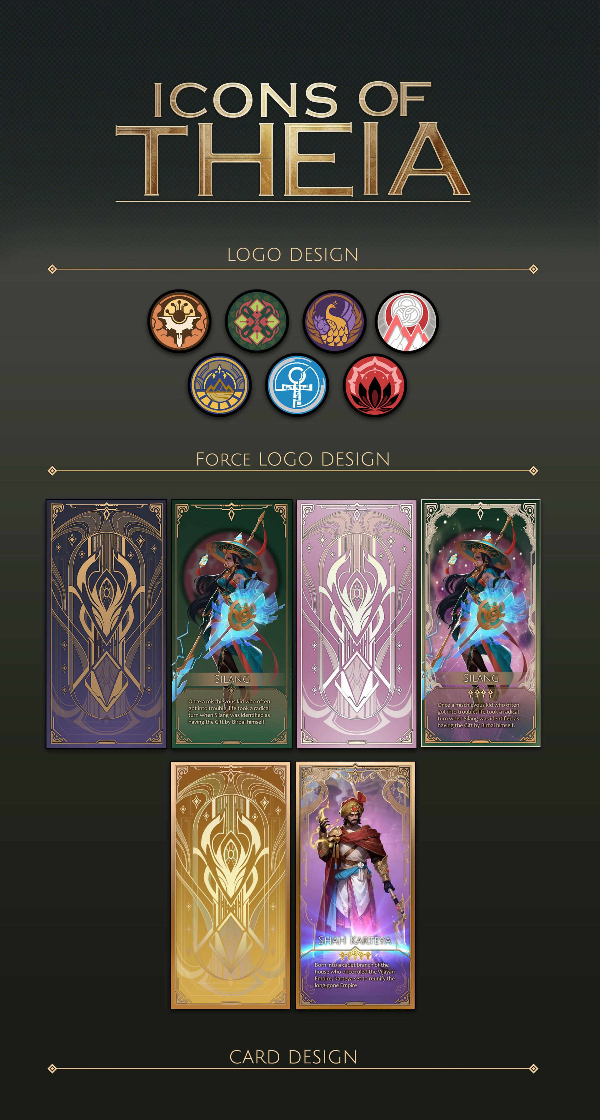 ArtStation - Icon of Theia: UI Design