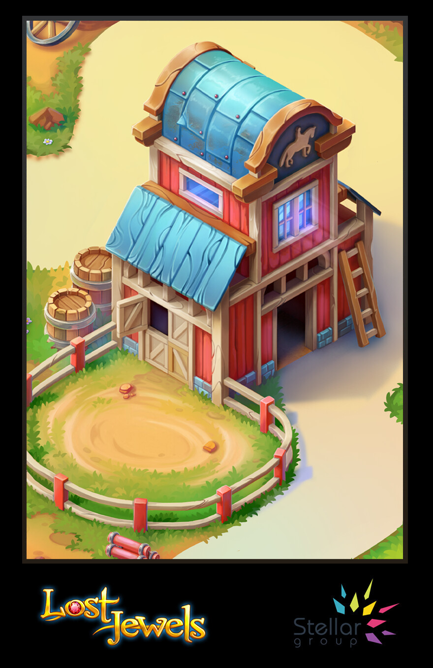 ArtStation - Farm barn