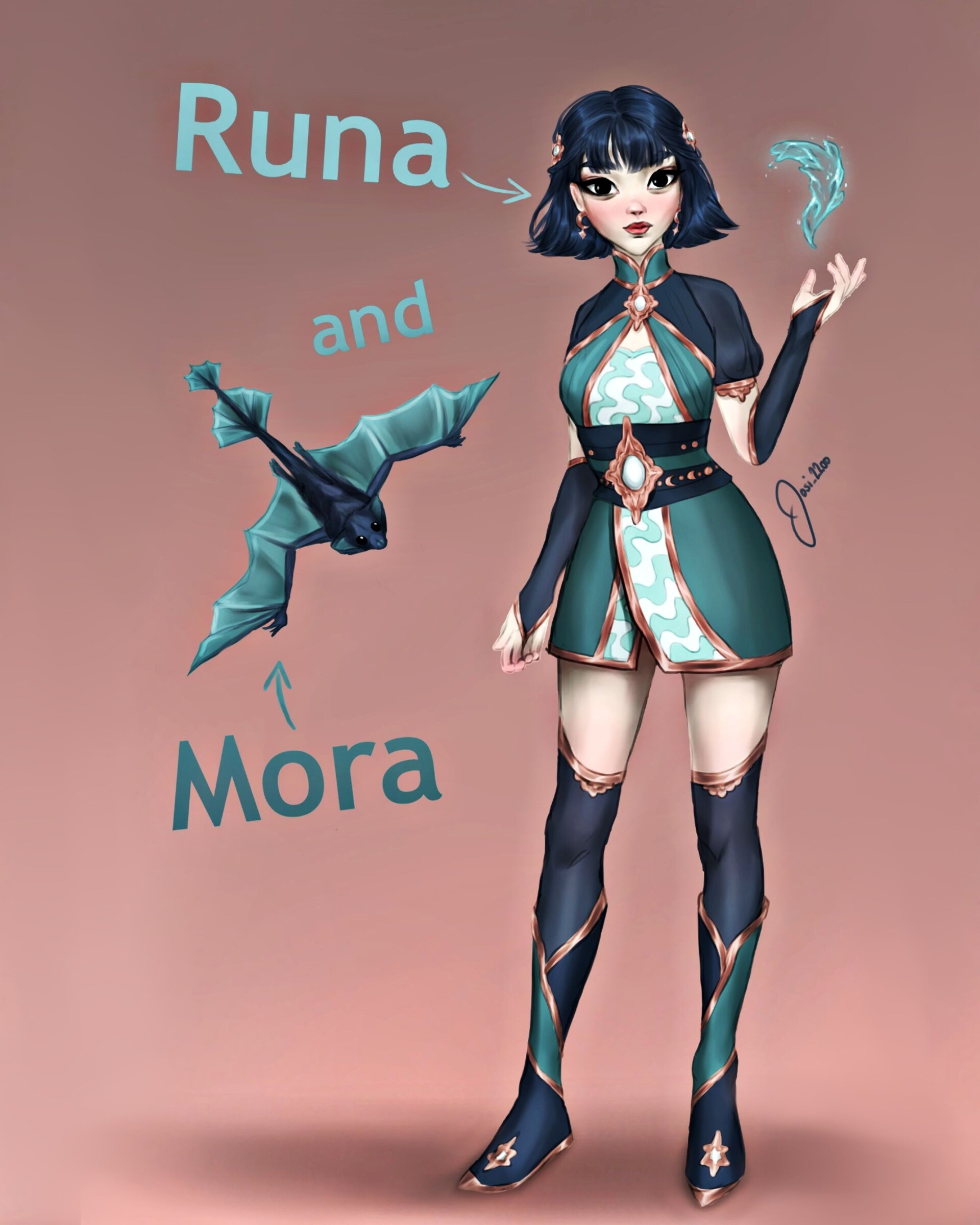 ArtStation - My OC's Runa and Mora