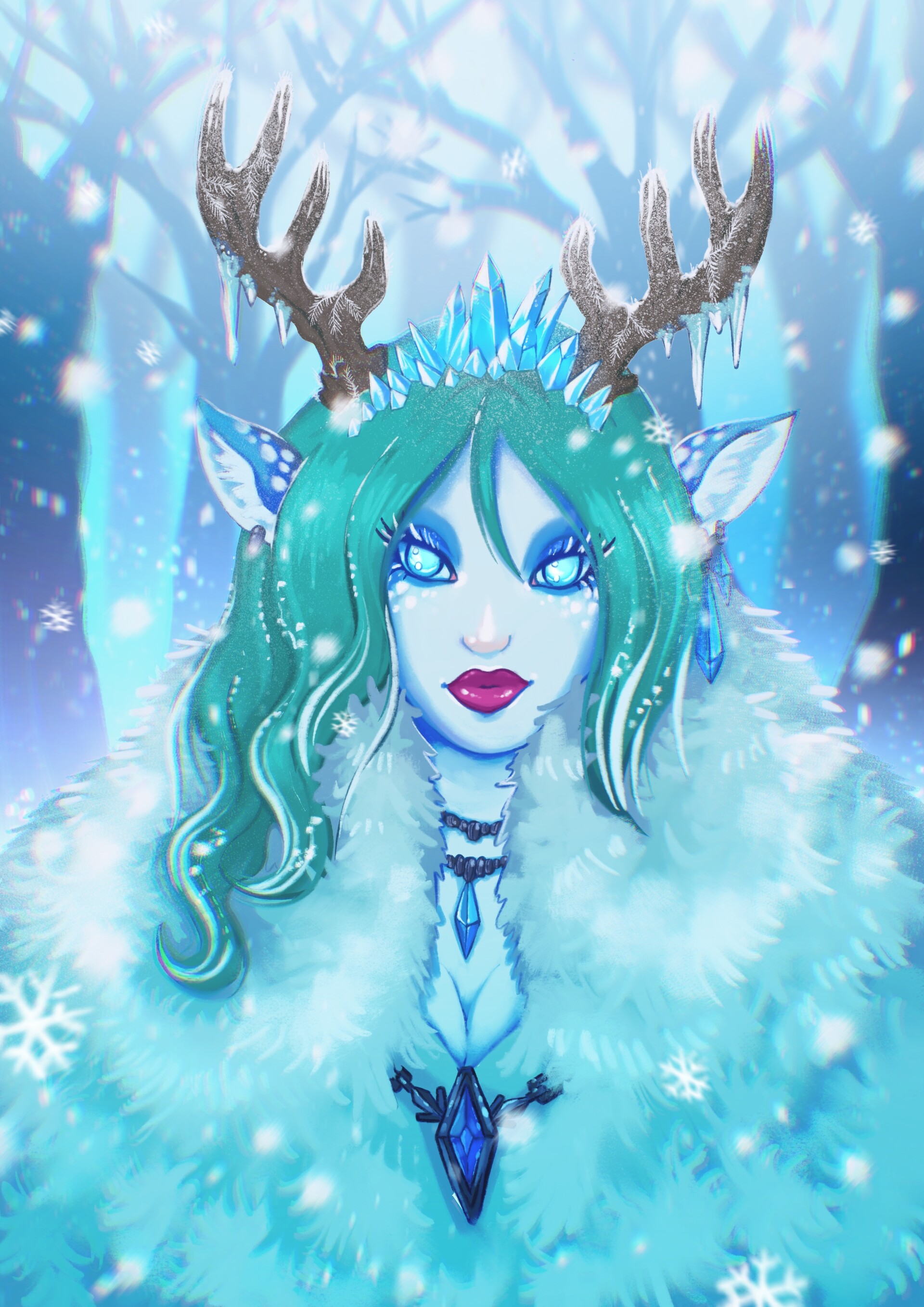 ArtStation - Winter queen