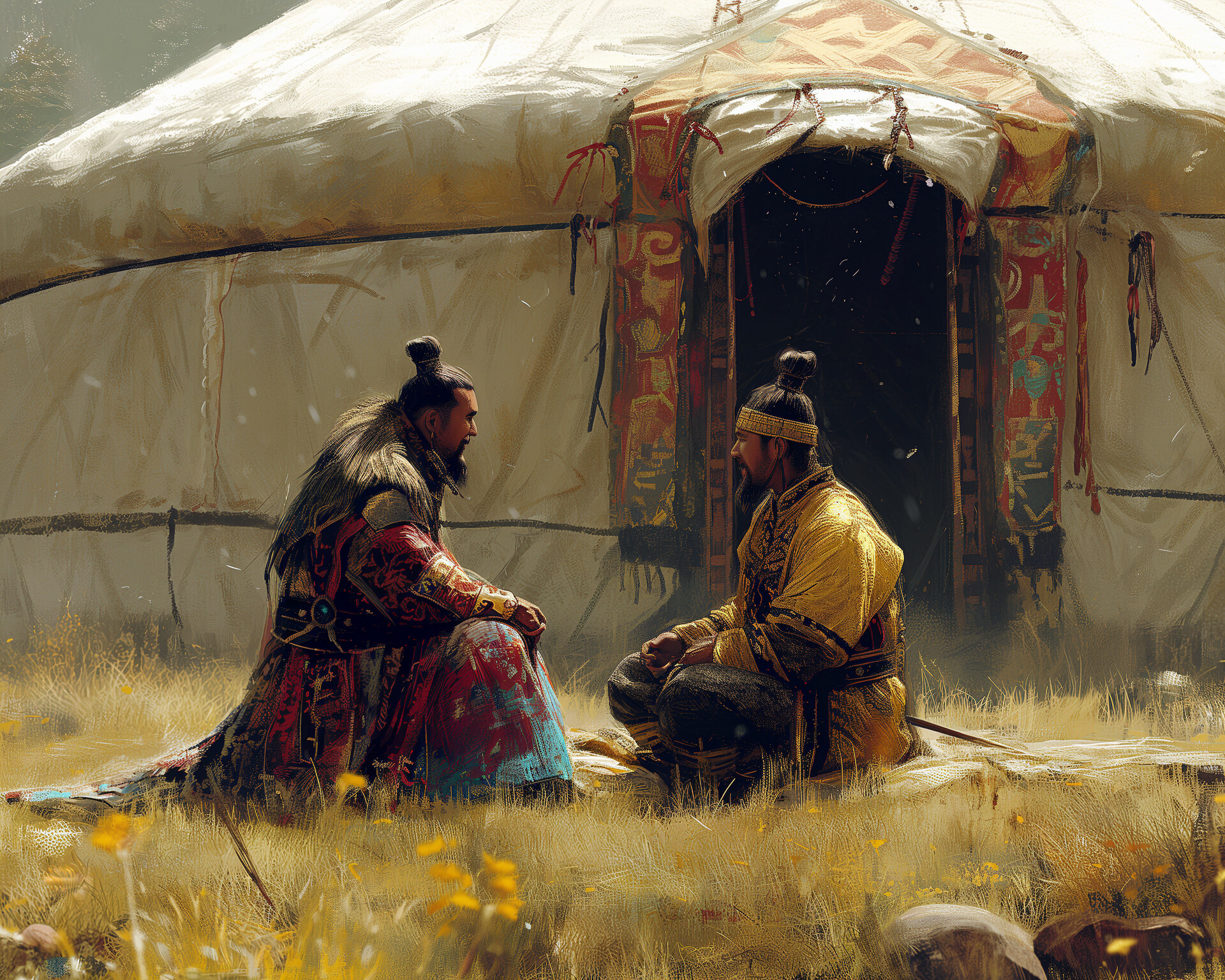 ArtStation - Göktürk Khagan accepts a Chinese Duke