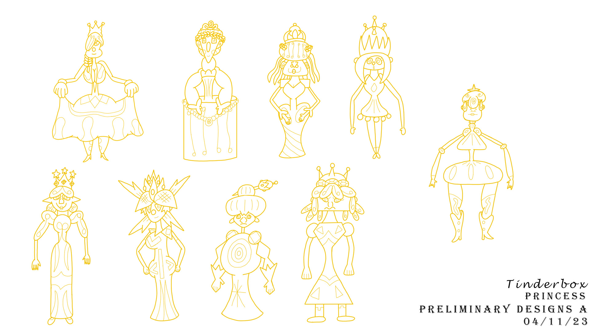 ArtStation - The Tinderbox: Princess/Elizabeth Character Sheets