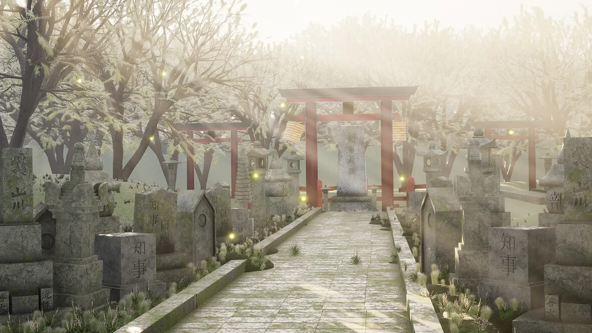 ArtStation - Japanese Graveyard