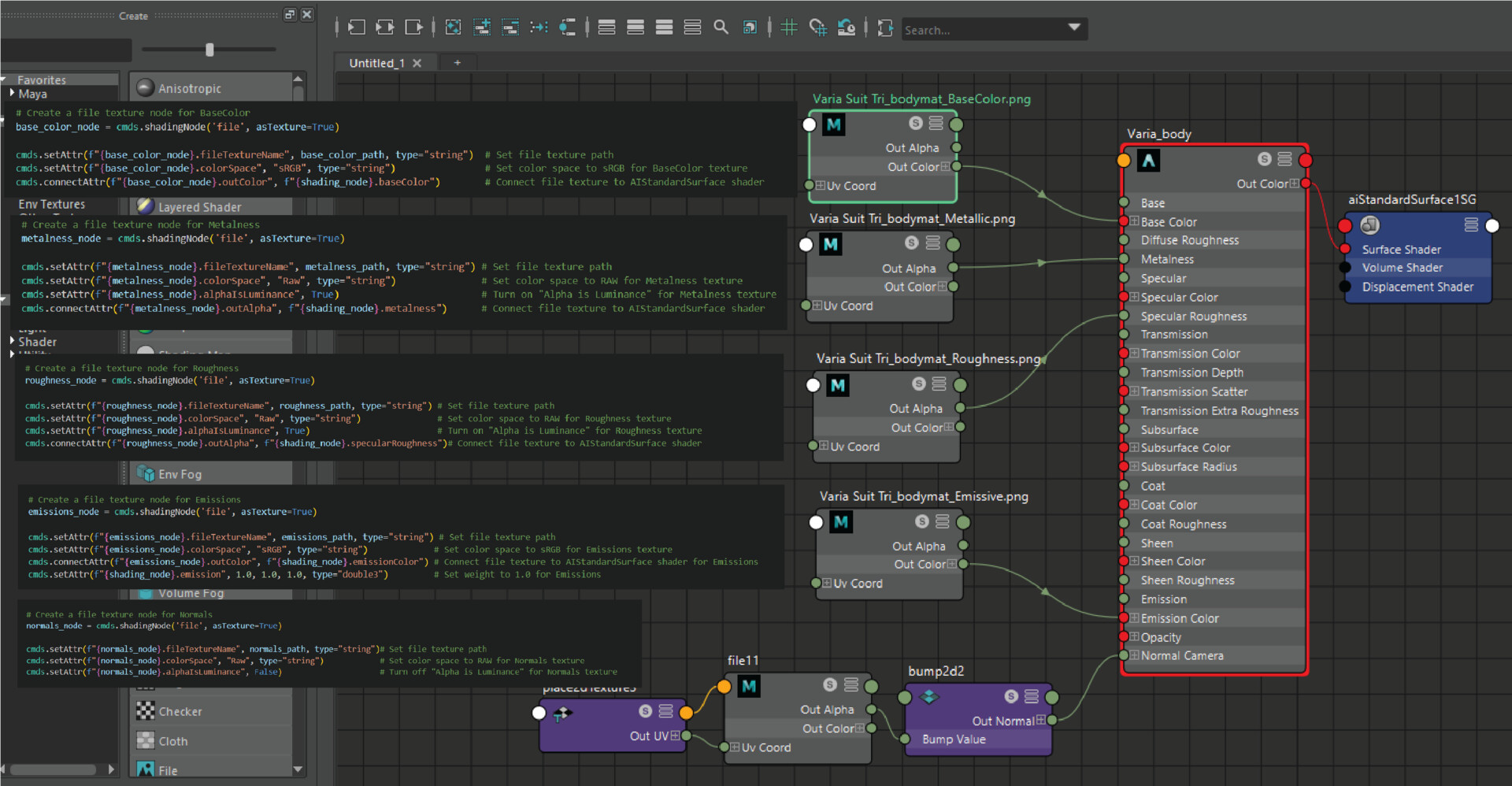 Andreas Alomar - Painter to Maya Texture Bridge