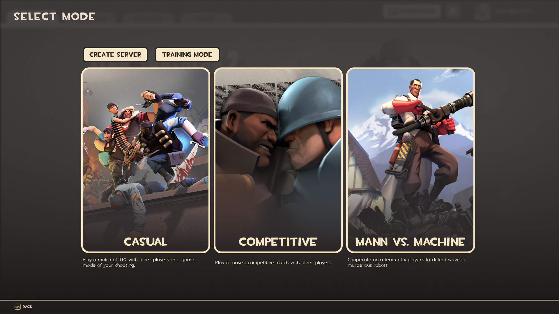 Chris - Team Fortress 2 UI/UX Reimagining (fan-made)