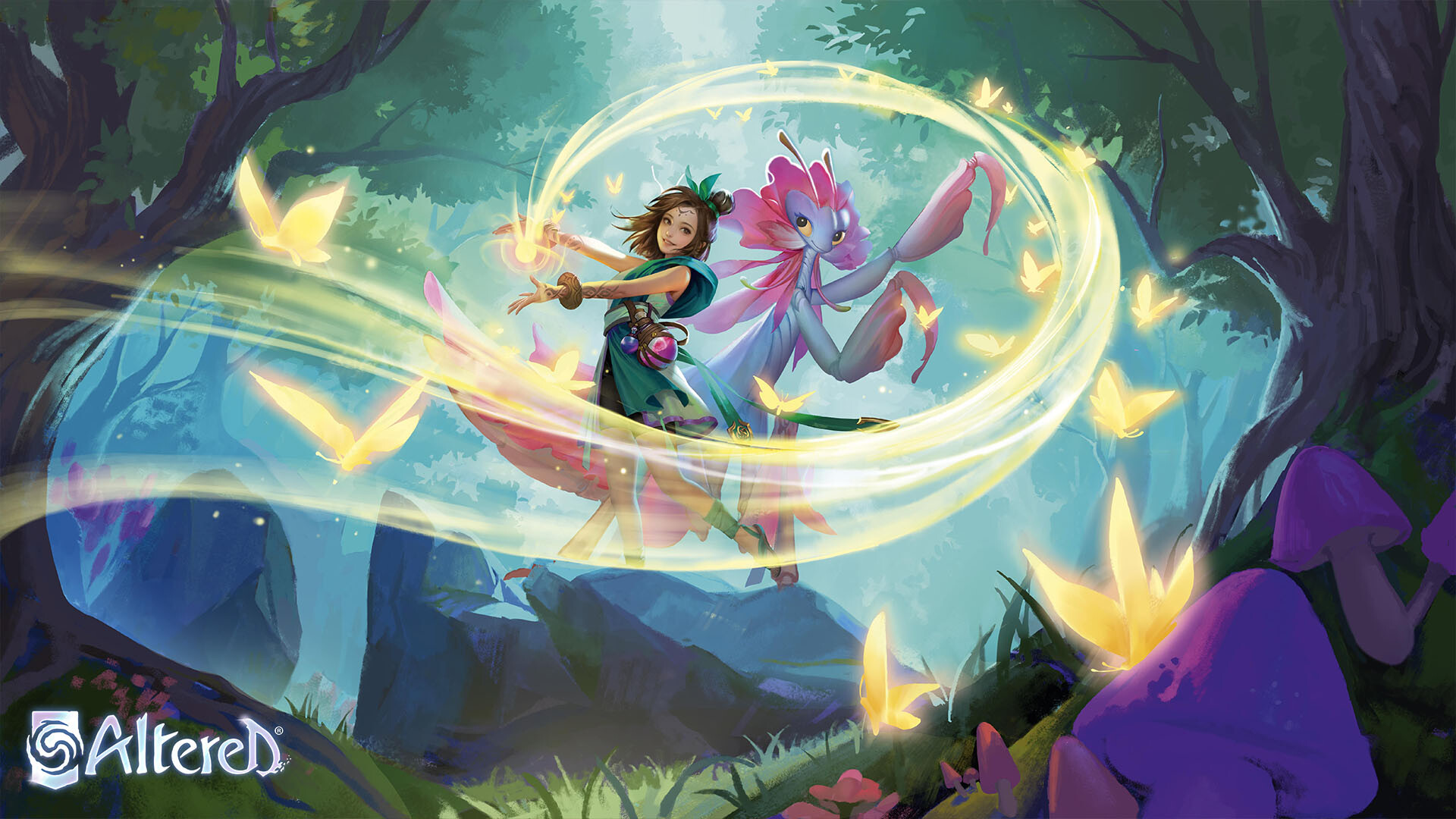 Altered TCG - Altered - Hero Card Ilustration - Rin & Orchid