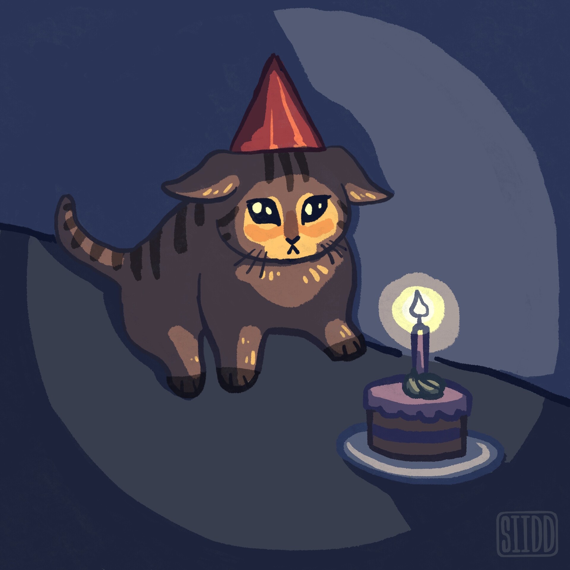 ArtStation - Birthday Cat