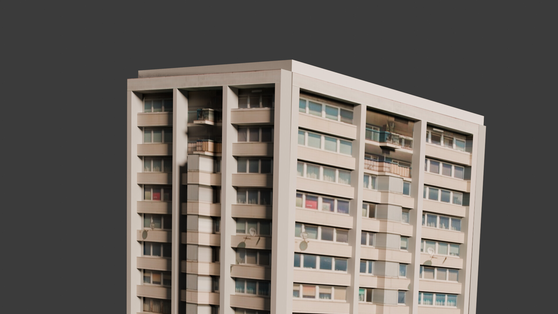 ArtStation - Soviet style panel house