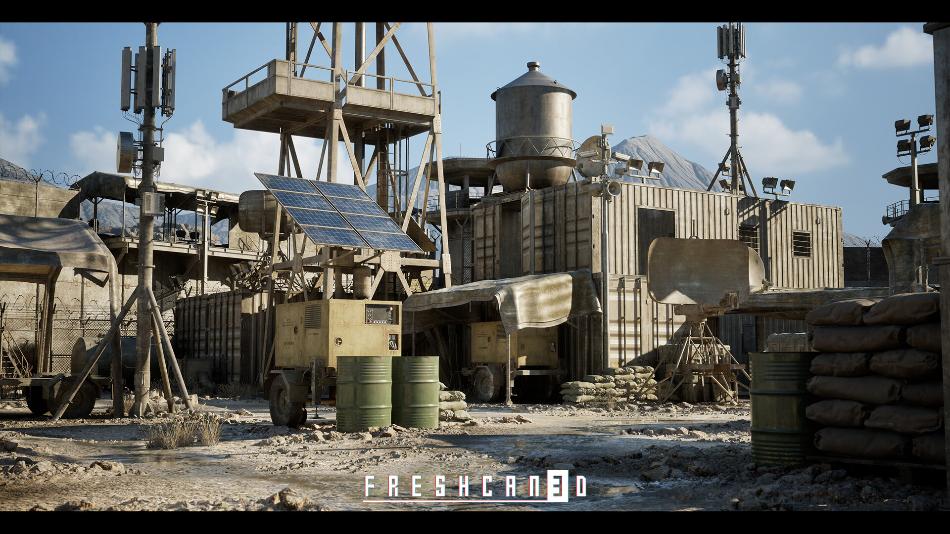 Freshcan 3D - Environment Art Studio - Military Base & Military Camp ...