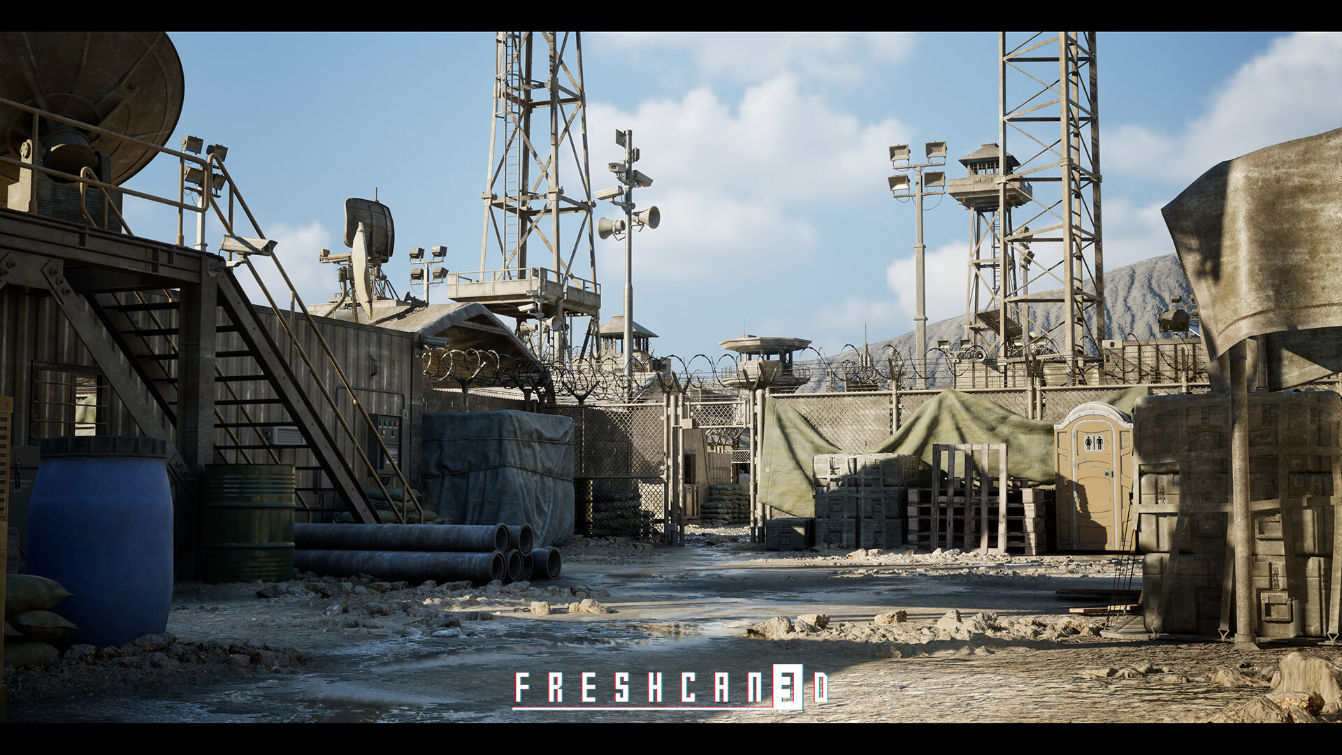 Freshcan 3D - Environment Art Studio - Military Base & Military Camp ...