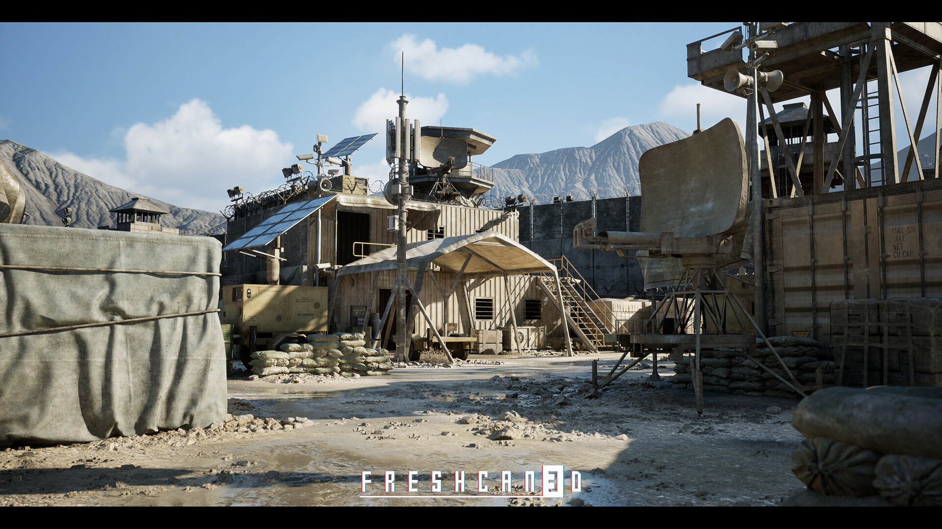 Freshcan 3D - Environment Art Studio - Military Base & Military Camp ...