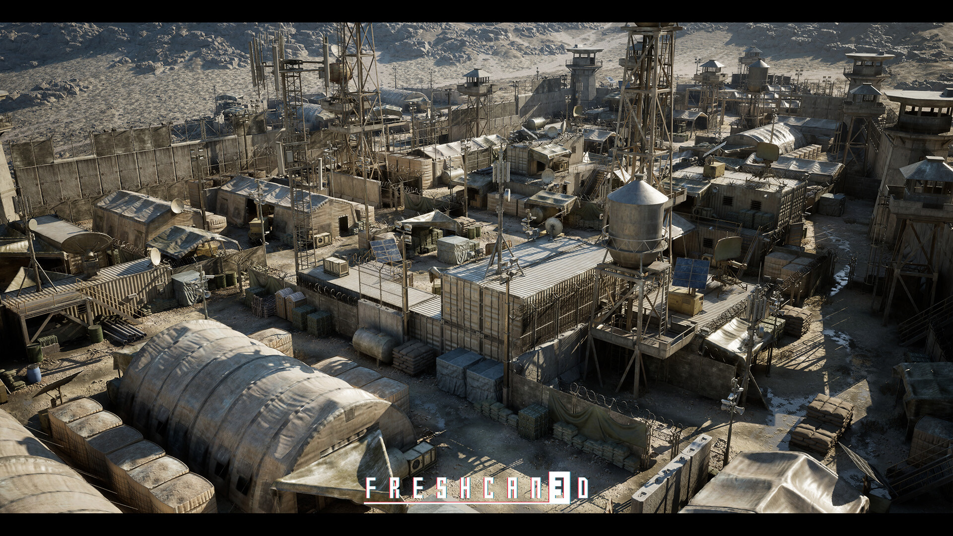 Freshcan 3D - Environment Art Studio - Military Base & Military Camp ...