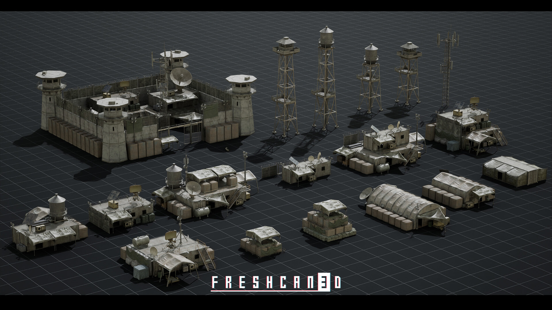 Freshcan 3D - Environment Art Studio - Military Base & Military Camp ...