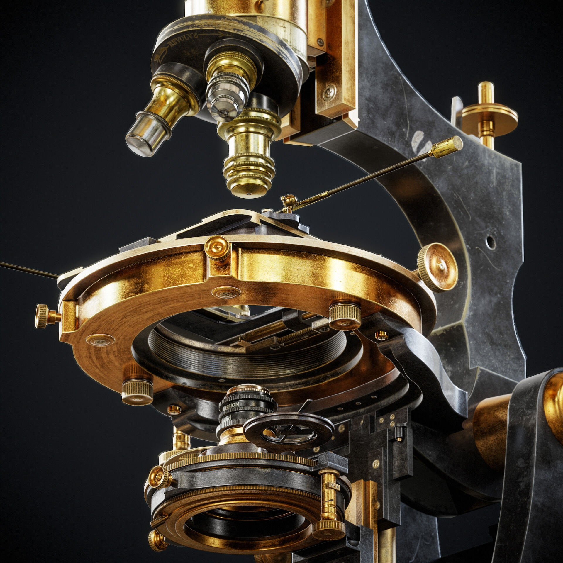 ArtStation - Antique Microscope
