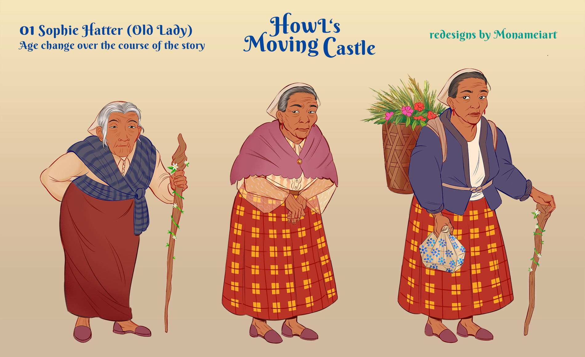 Mona Meier - Howl's Moving Castle Fashion Redesigns