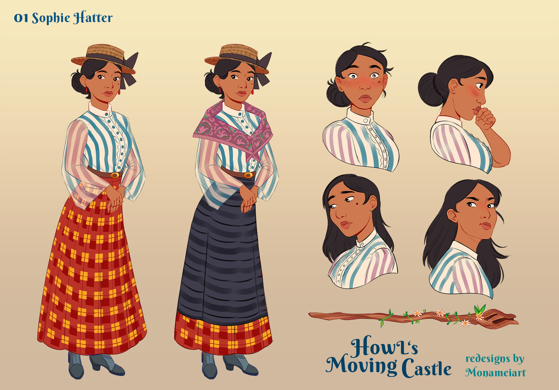 ArtStation - Howl's Moving Castle Fashion Redesigns