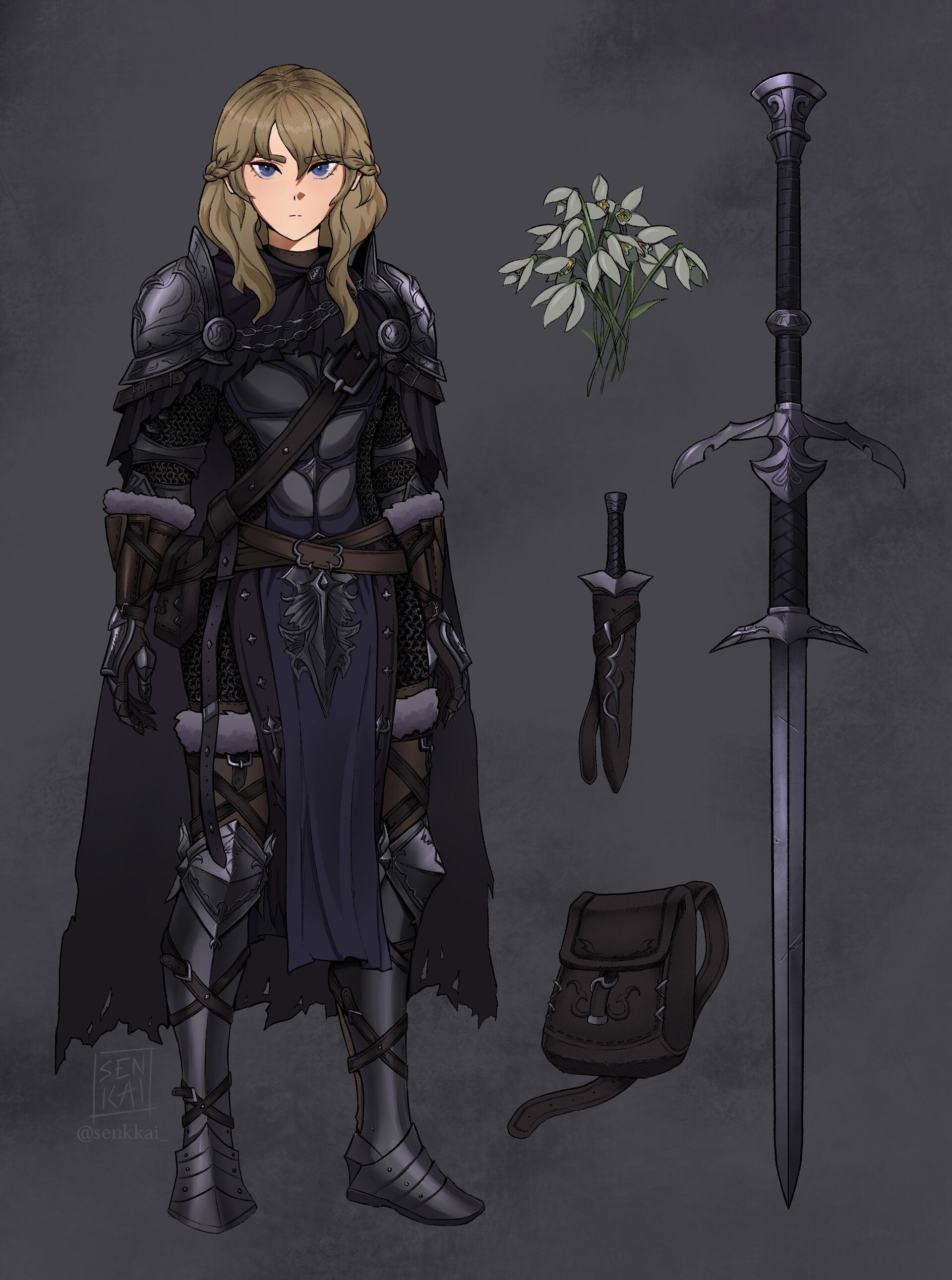 ArtStation - Ishgardian Templar Character Sheet