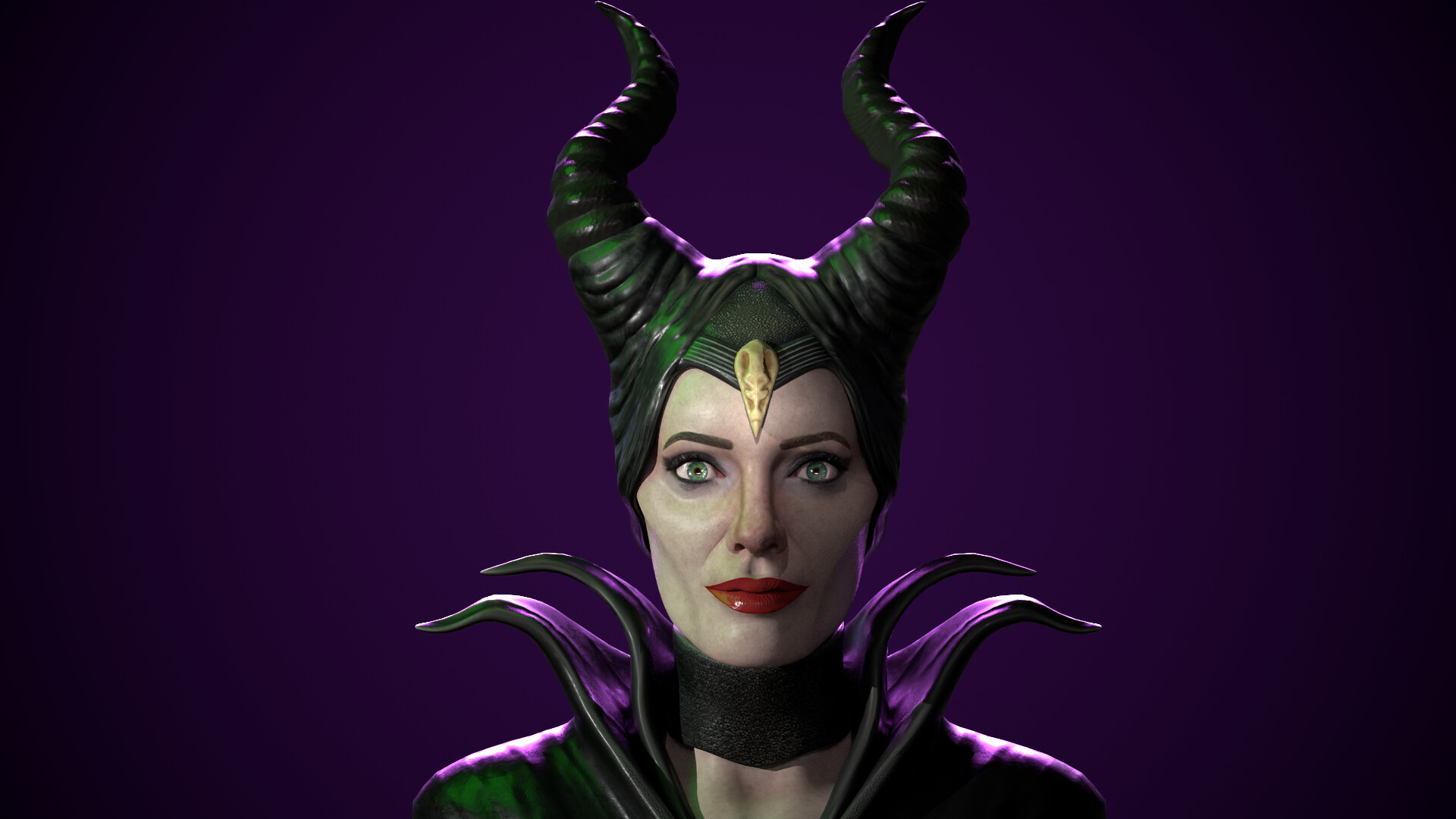 ArtStation - Maleficent (Angelina Jolie) Fanart