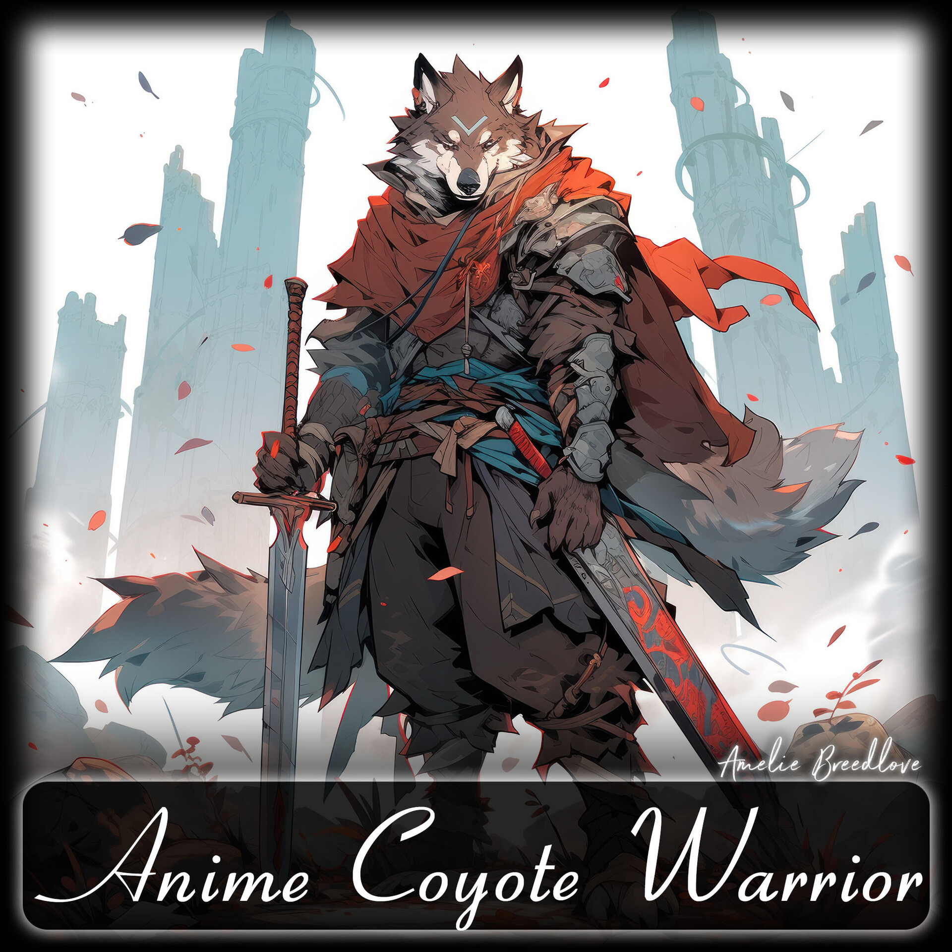 ArtStation - 200 Anime Coyote Warrior (Full Body) Reference Pack | 4K ...