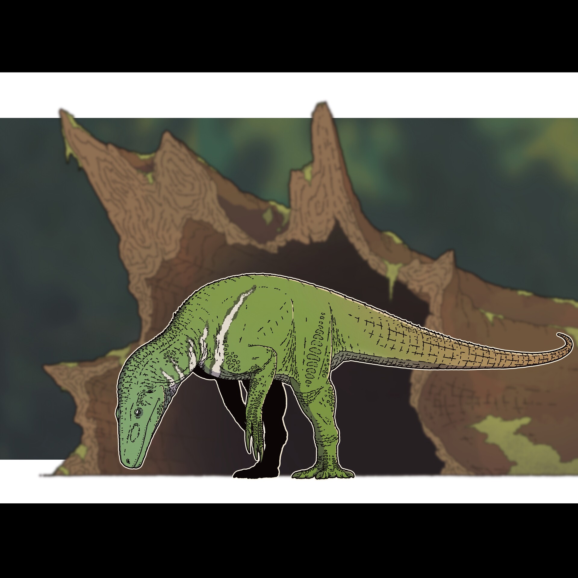 Herrerasaurus Size NEW Jurassic World Primal Attack Pack Herrerasaurus