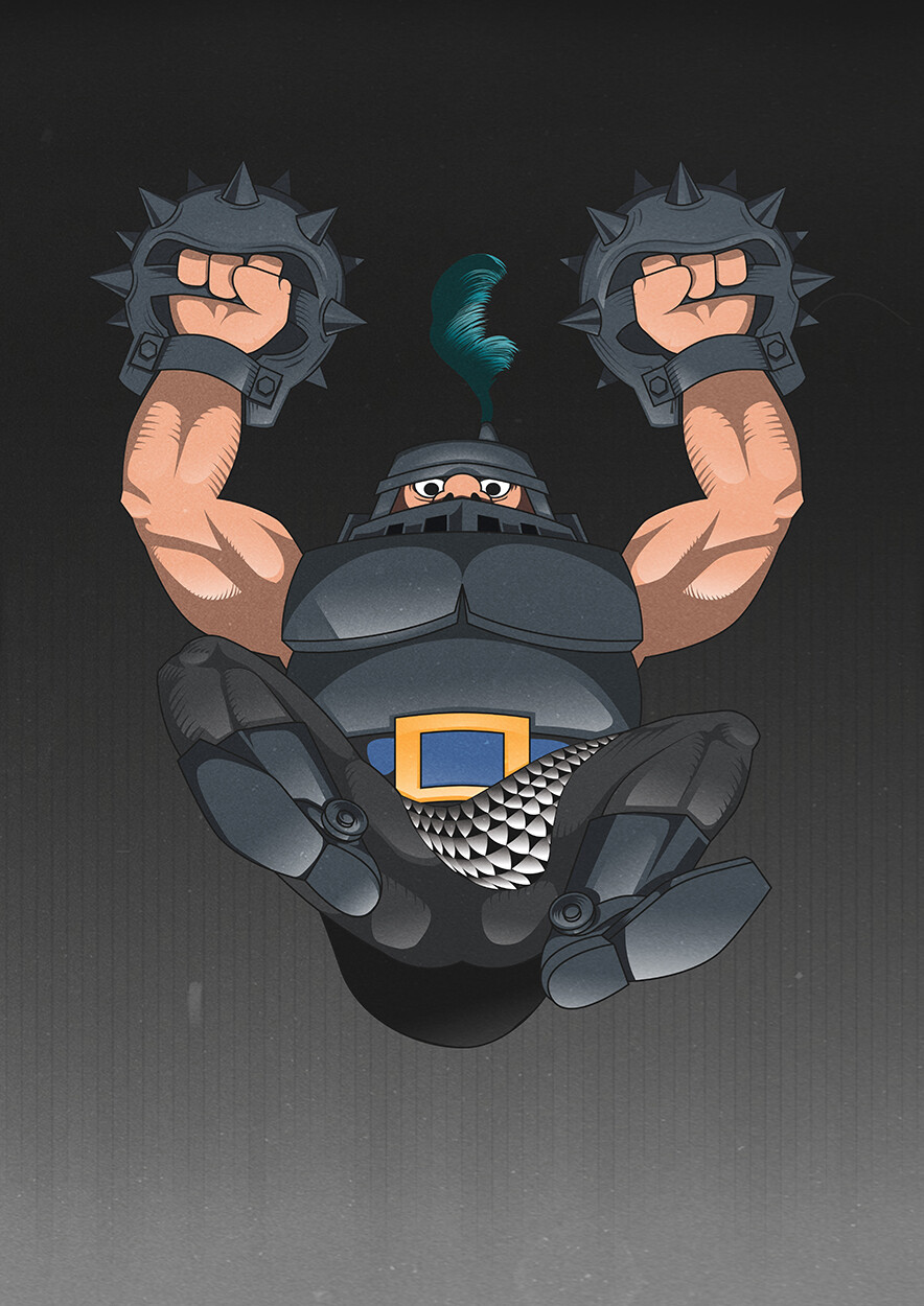 how to draw mega knight clash royale