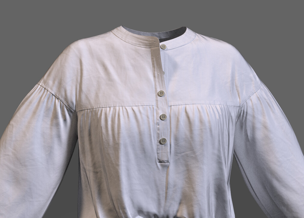 ArtStation - Realistic Female Blouse