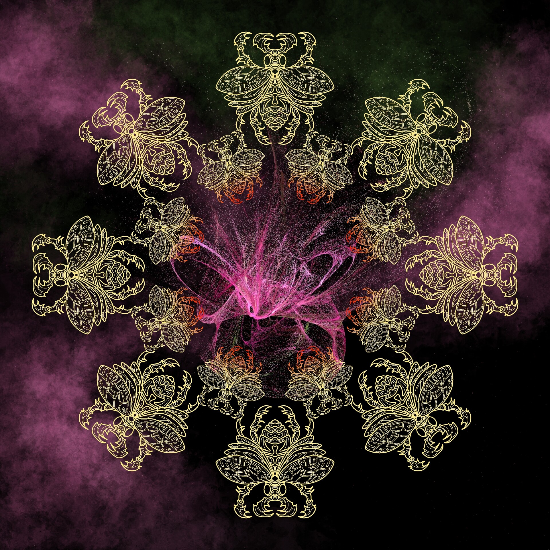 ArtStation - Beetle Smoke Mandala