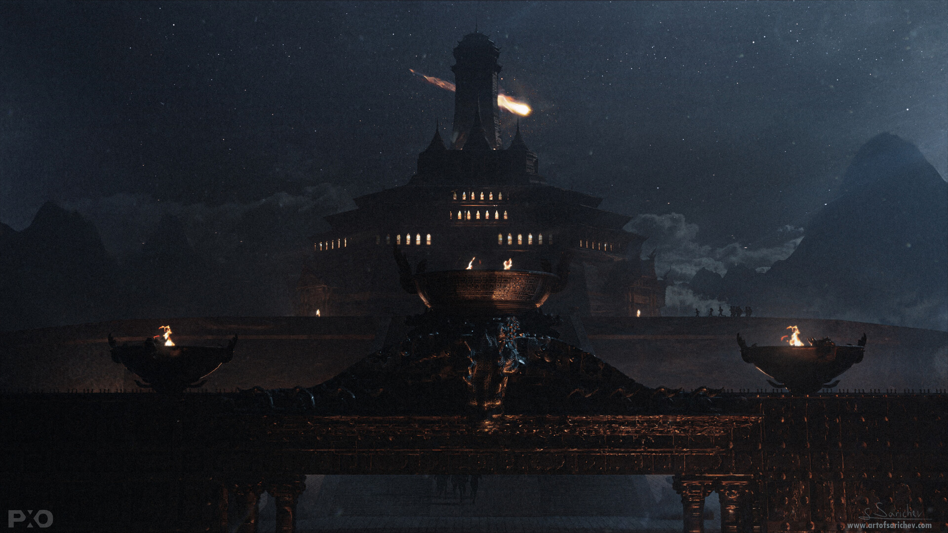 Sergei Sarichev Art Director - AVATAR - Fire Nation Capitol 2