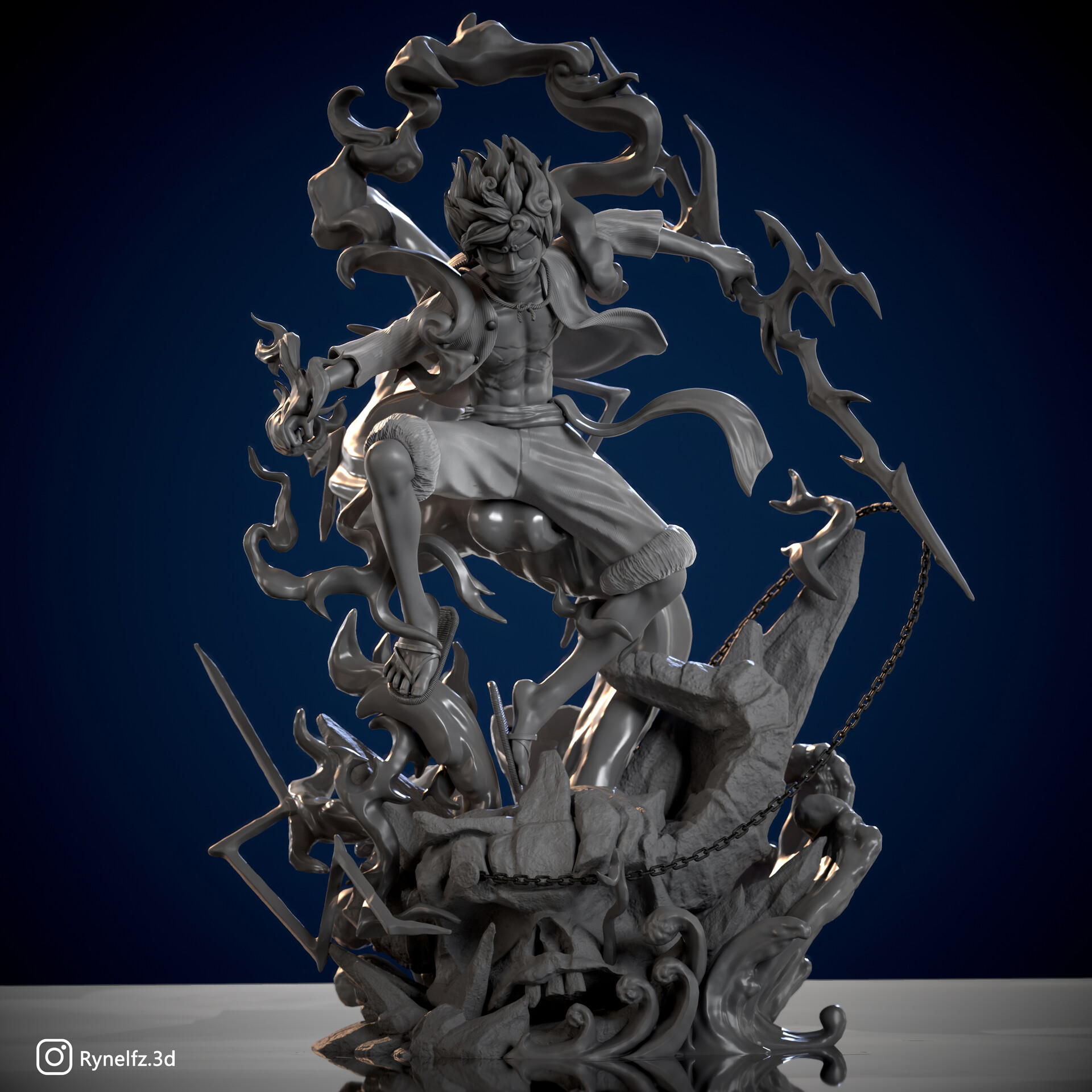 ArtStation - Luffy Gear 5 3D print model