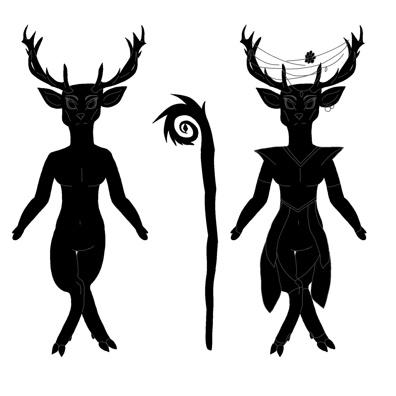 ArtStation - Druid Deer Humanoid