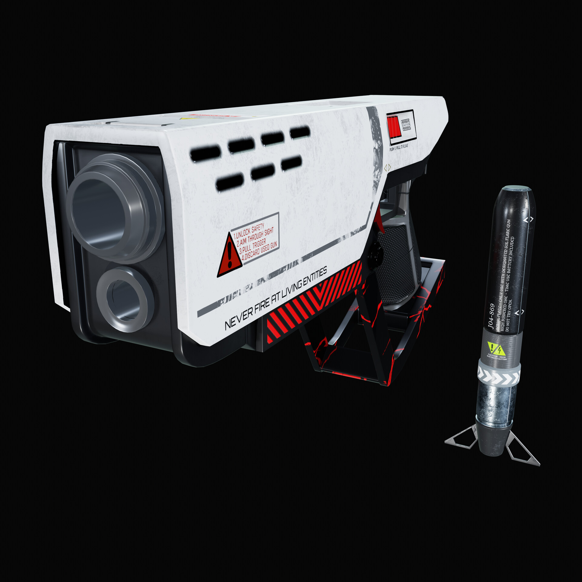 ArtStation - Sci_Fi Flare Gun