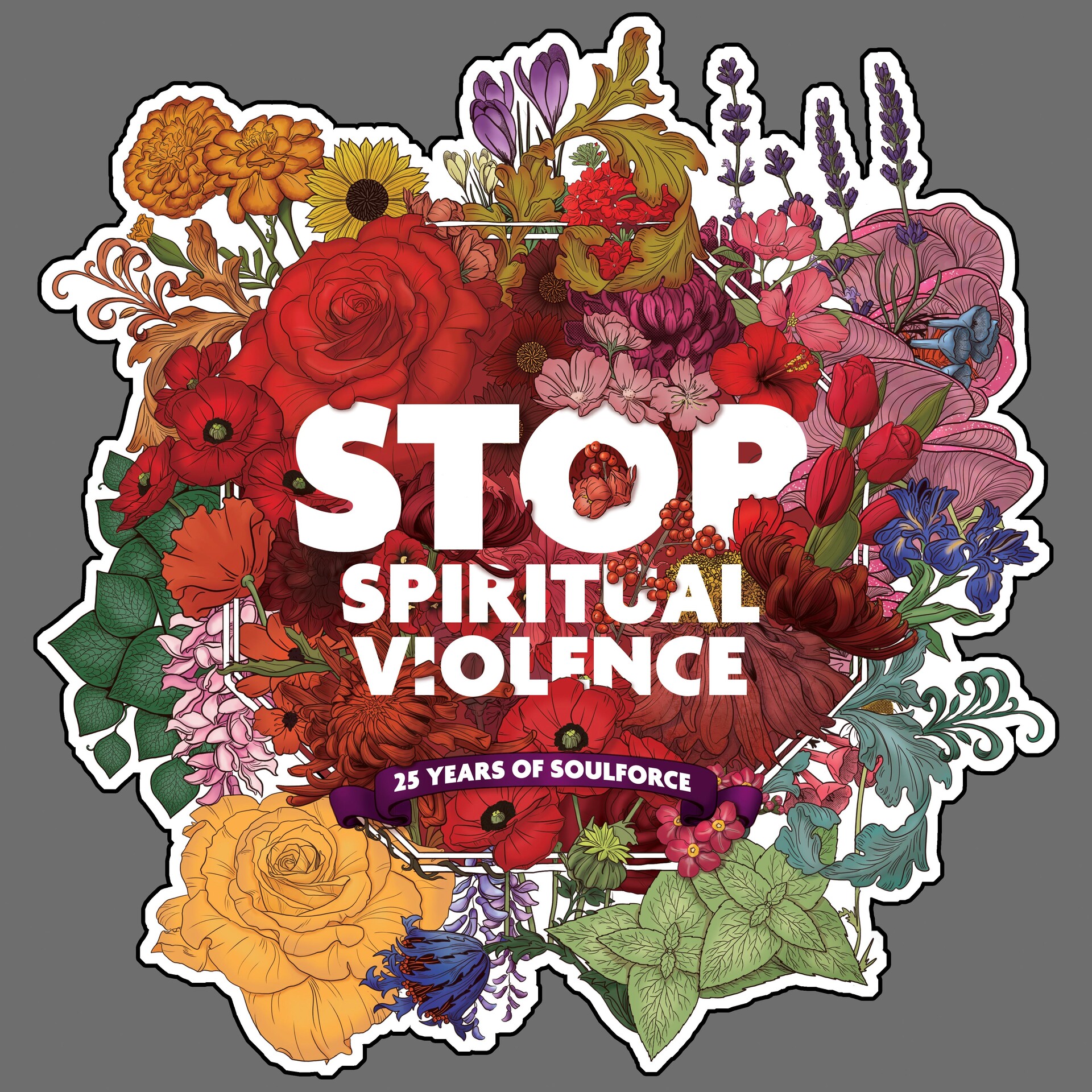 ArtStation - Stop Spiritual Violence sticker (Soulforce 2023)