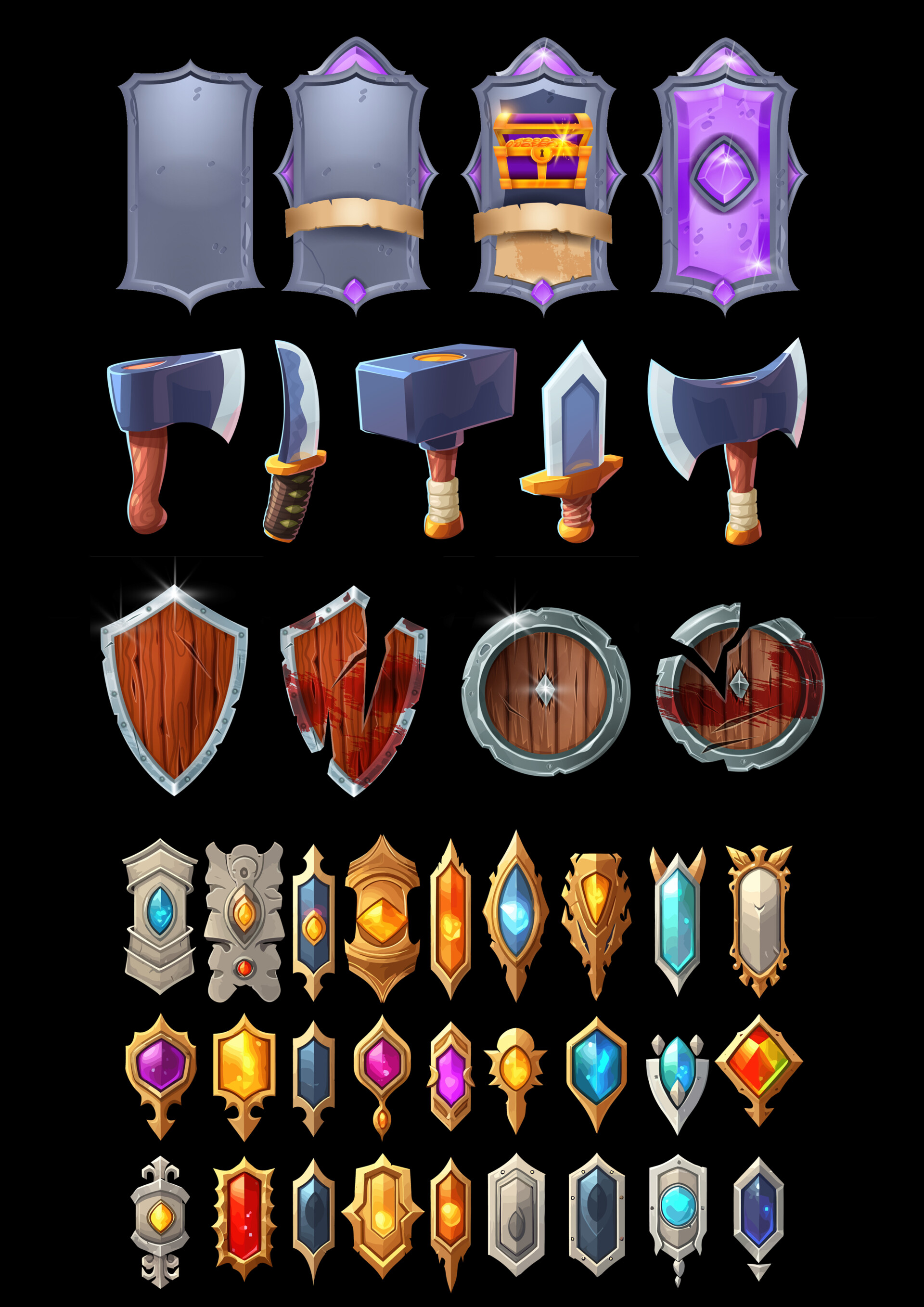 ArtStation - Weapons and Shields