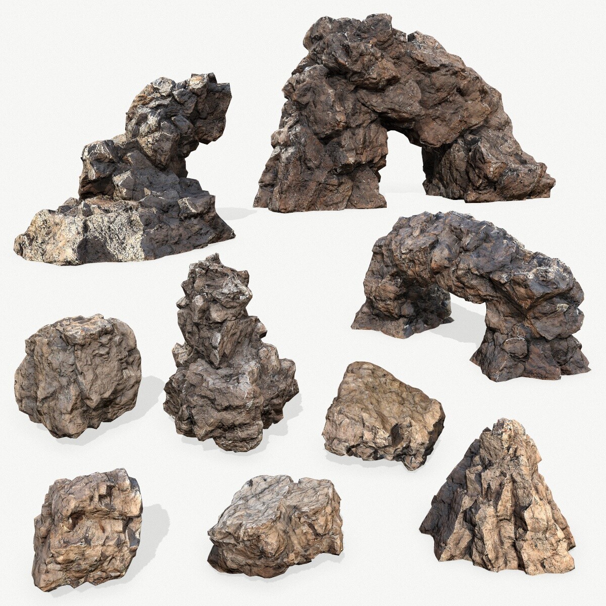 ArtStation - desert rocks