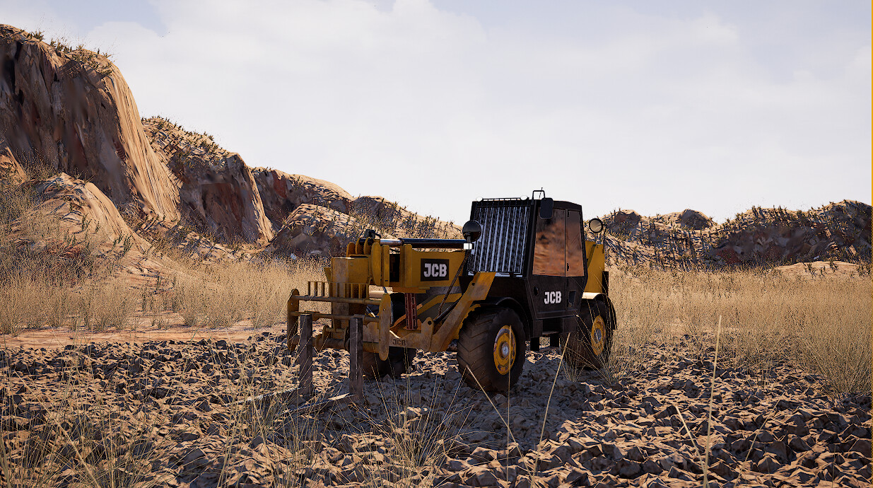ArtStation - JCB telehandler Forklift