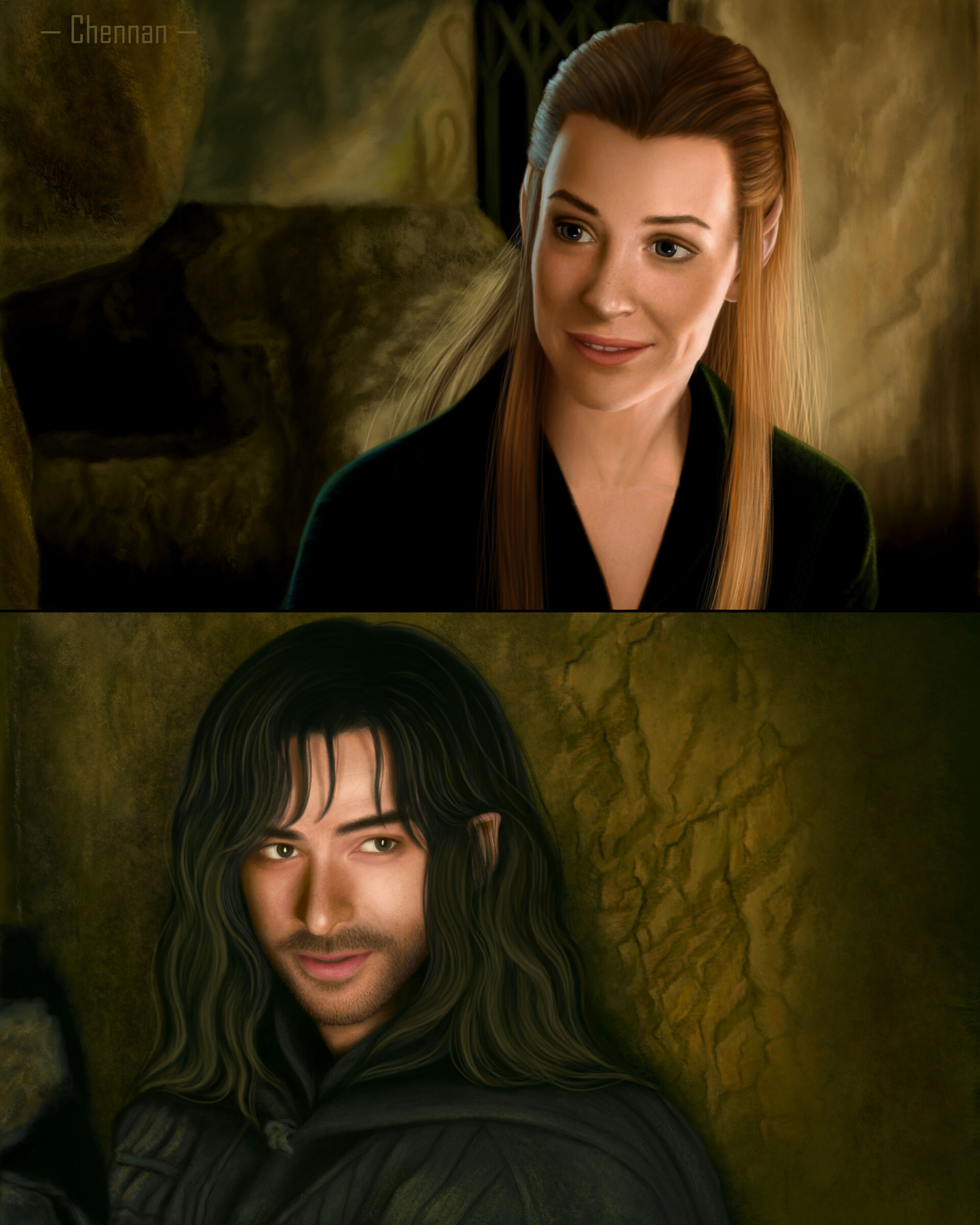 Kili Og Tauriel Kunst