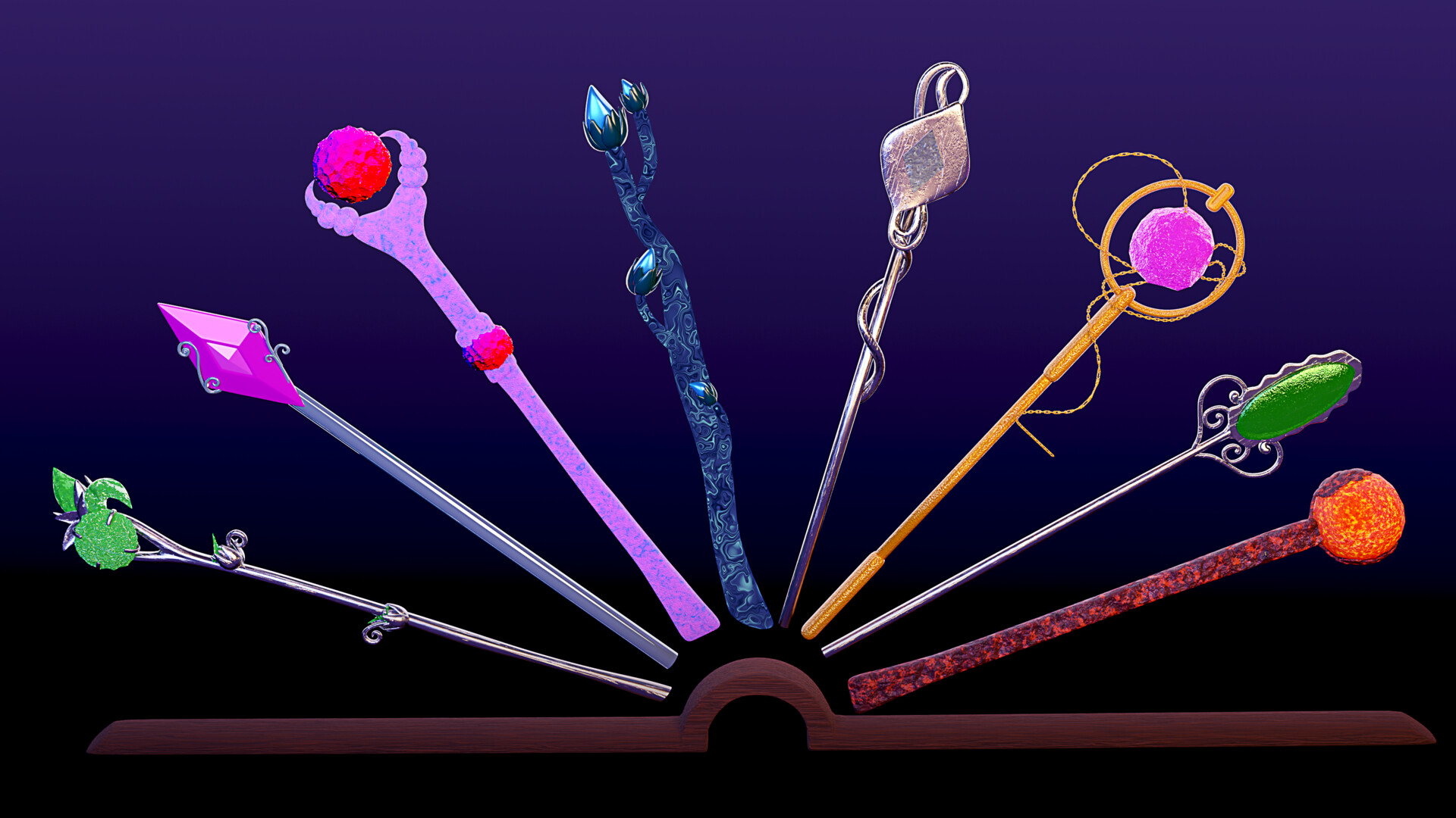ArtStation - Enchanted Wand Ensemble