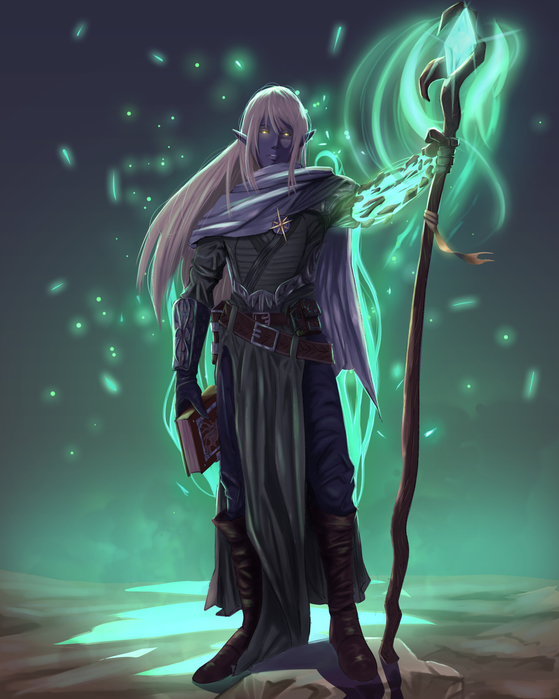 ArtStation - Vasille Ramon The Dark Elven Druid