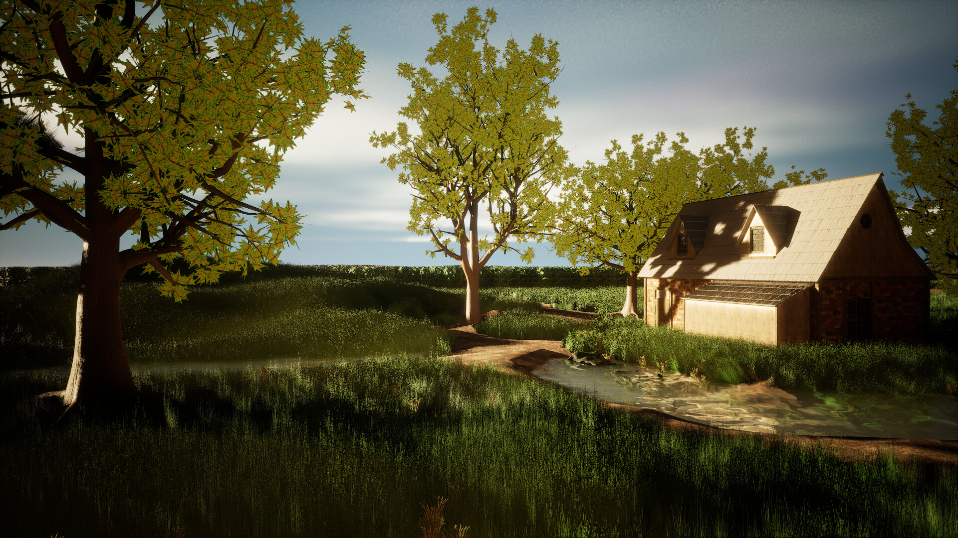 ArtStation - The Farmhouse - End of Semester Organic Environments Project