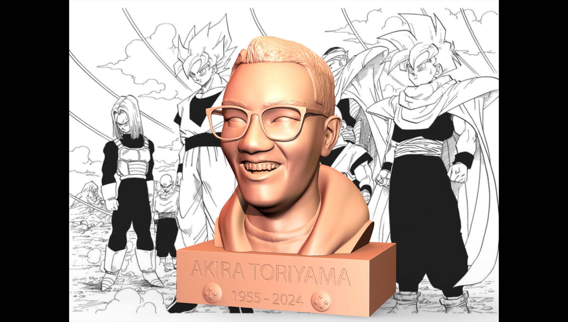ArtStation - Akira Toriyama commemorative bust