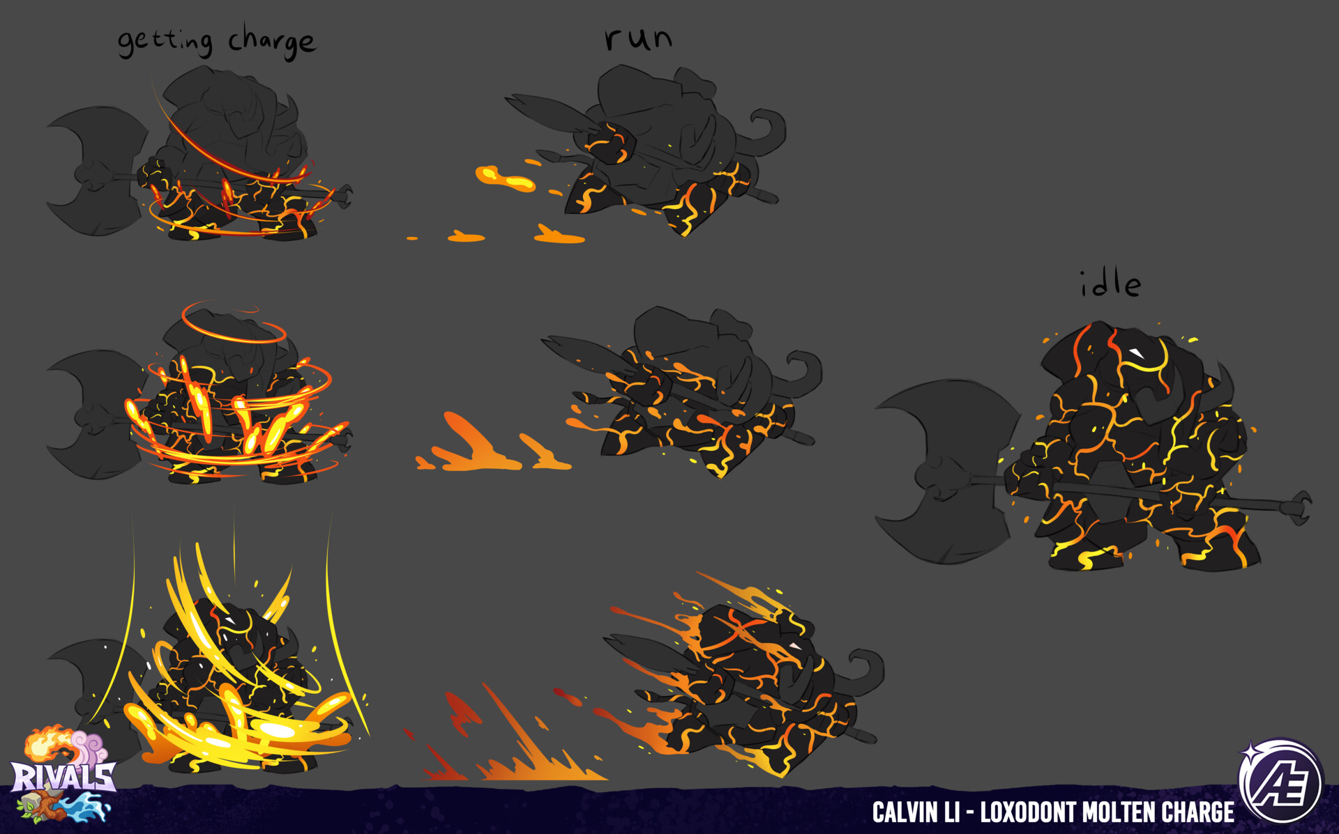 Calvin Li - Rivals of Aether 2 - Loxodont VFX Concepts