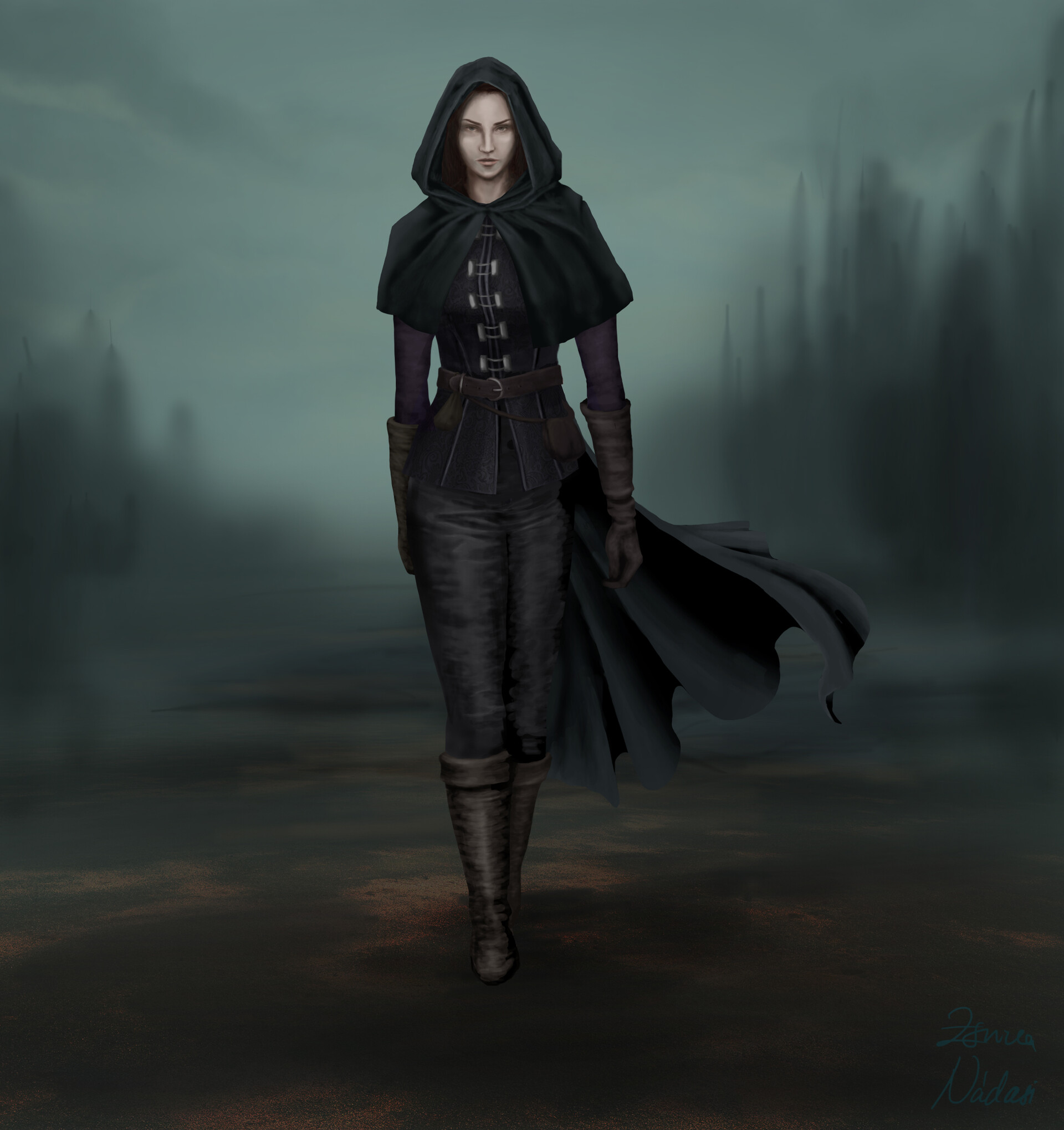ArtStation - Female mage, fantasy character