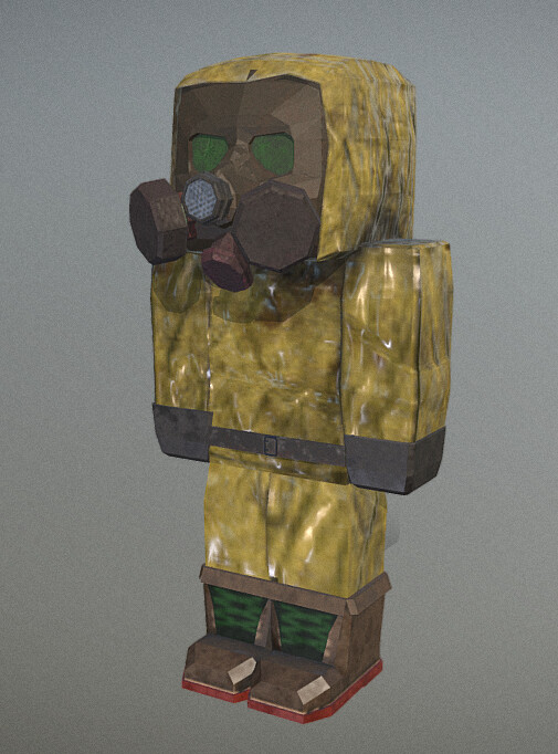ArtStation - Anti-radiation suit for minecraft player