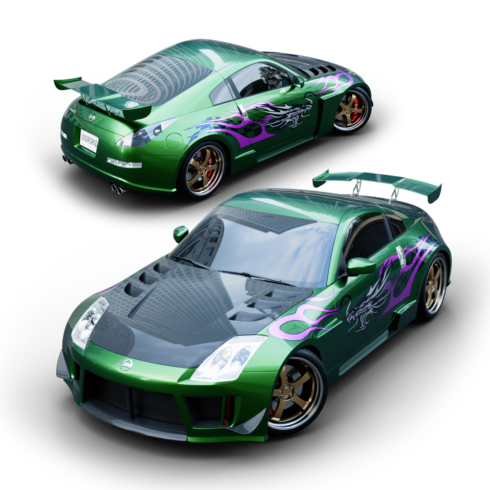 ArtStation - Rachel's Nissan 350Z (NFS:U2)