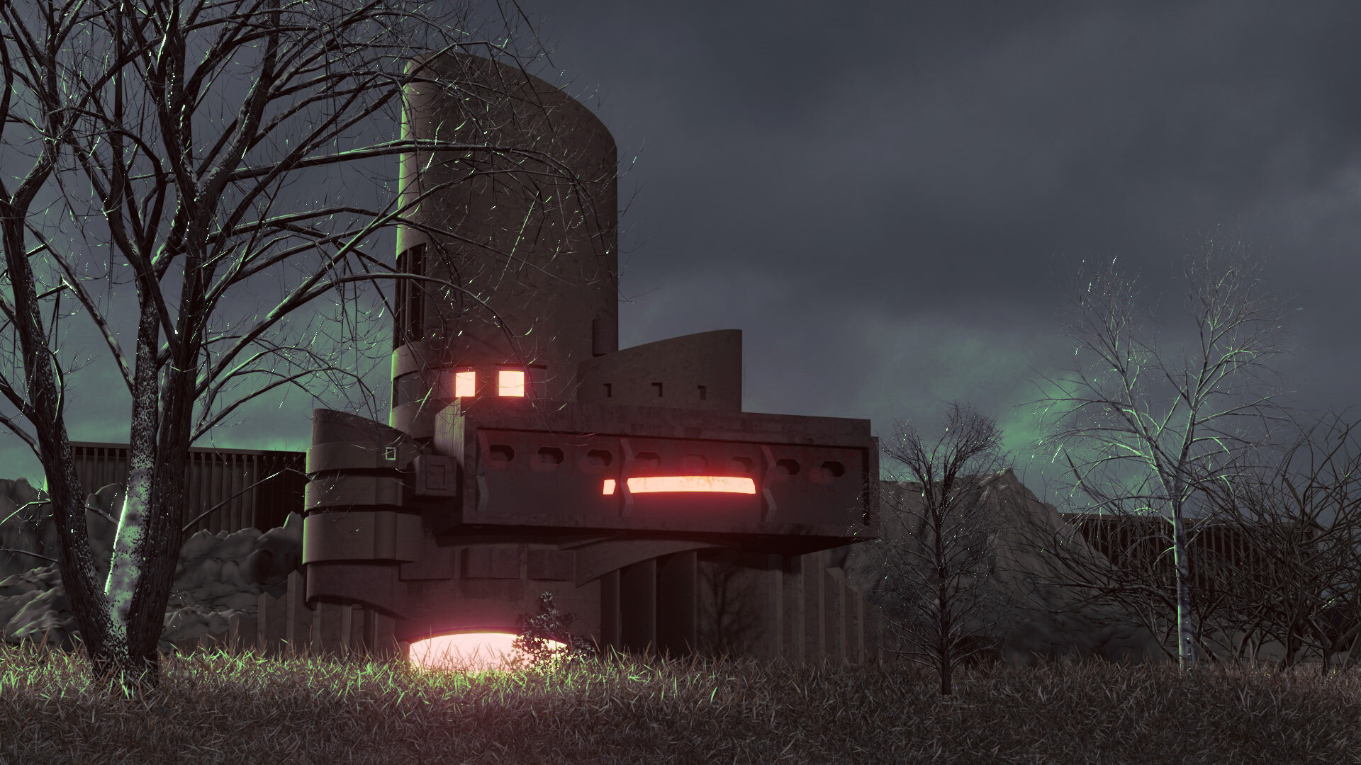 ArtStation - Brutalist lab 3dmodeling