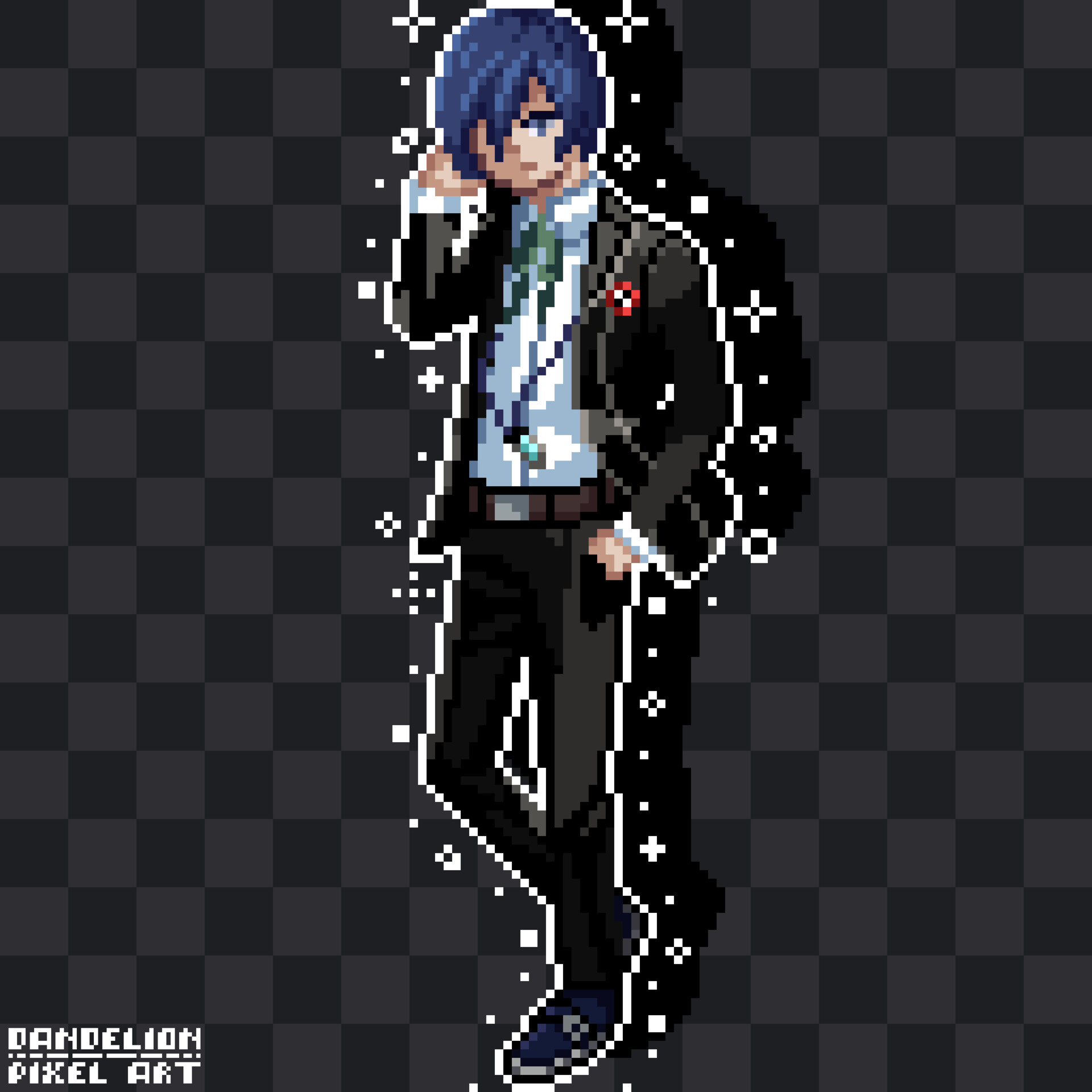 ArtStation - Persona 3 Makoto Yuki Pixel Art