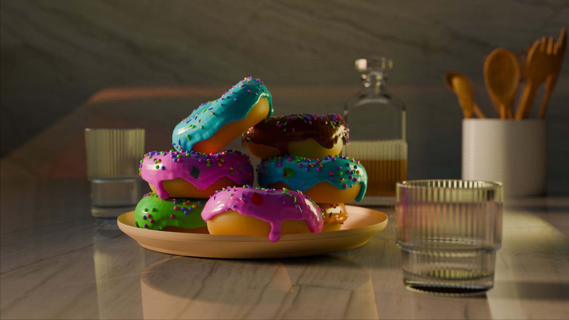 how to make donut in blender